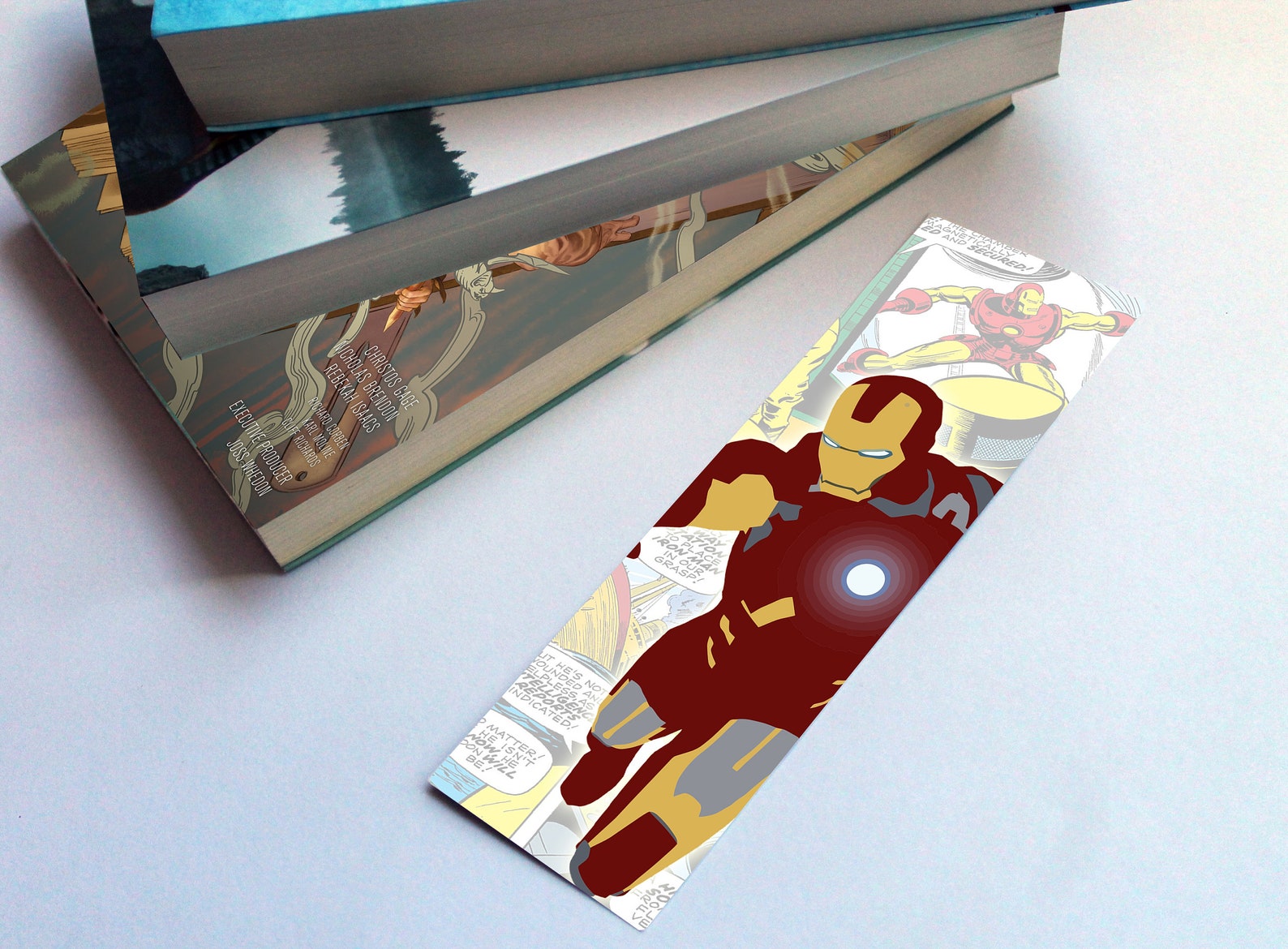 Iron Man Comic Bookmark: Minimalist Avengers Art Print - Etsy