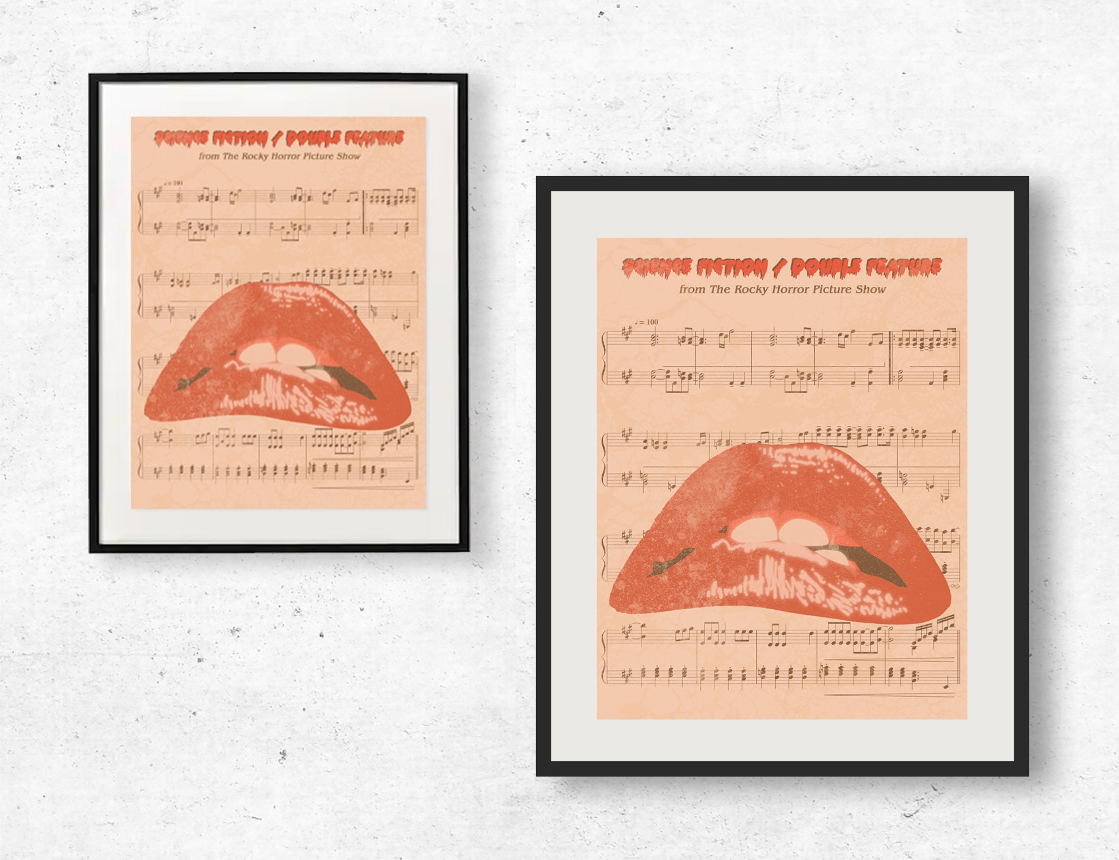 Science Fiction Double Feature Rocky Horror Sheet Music Wall - Etsy