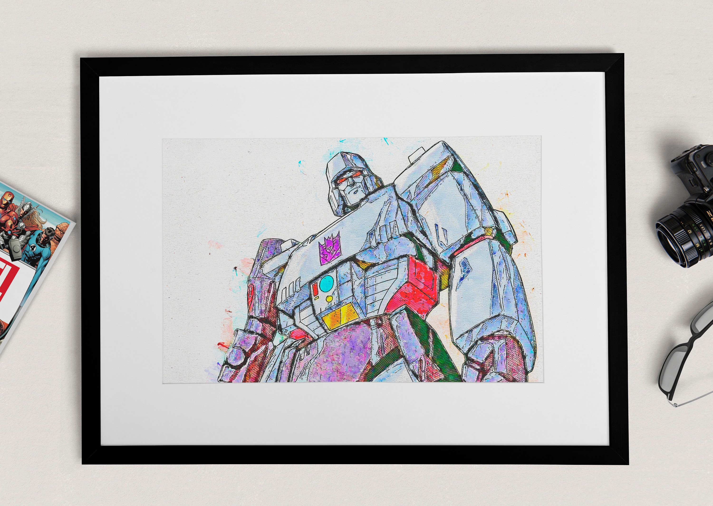 Transformers Prime Megatron Drawing
