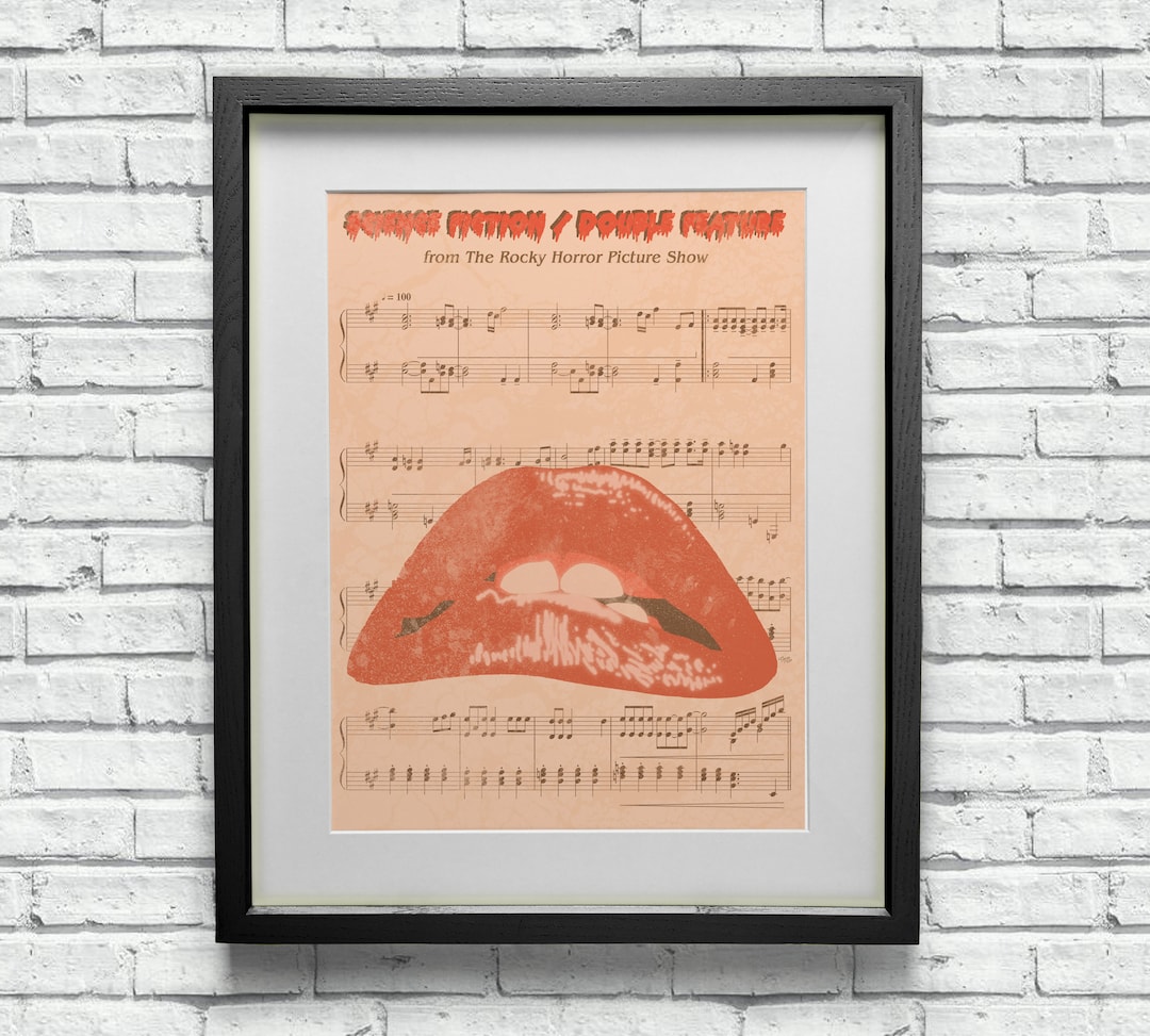 Science Fiction Double Feature Rocky Horror Sheet Music Print With ...