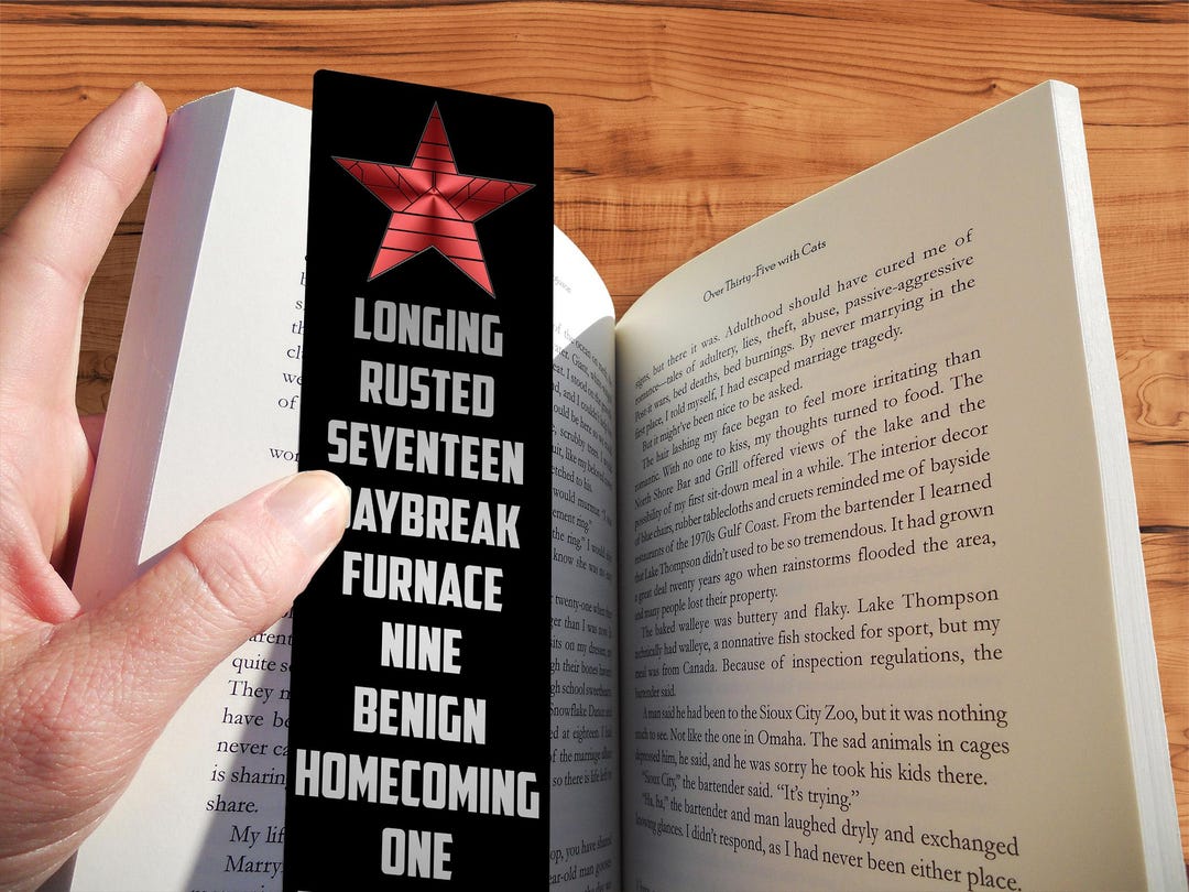 Winter Soldier Trigger Words Bookmark: Bucky Barnes Art Print - Etsy UK