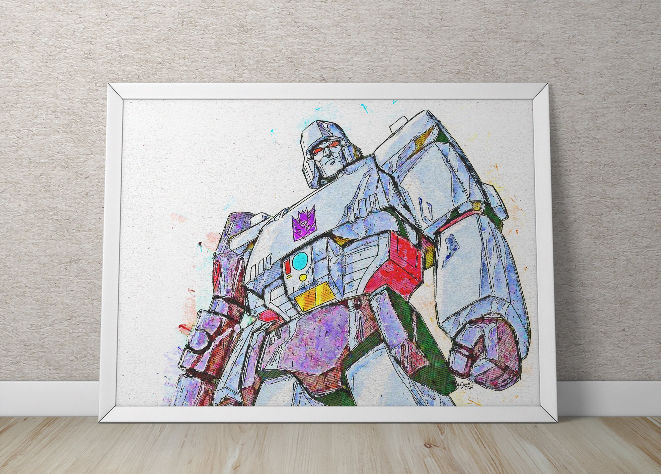 Transformers Prime Megatron Drawing