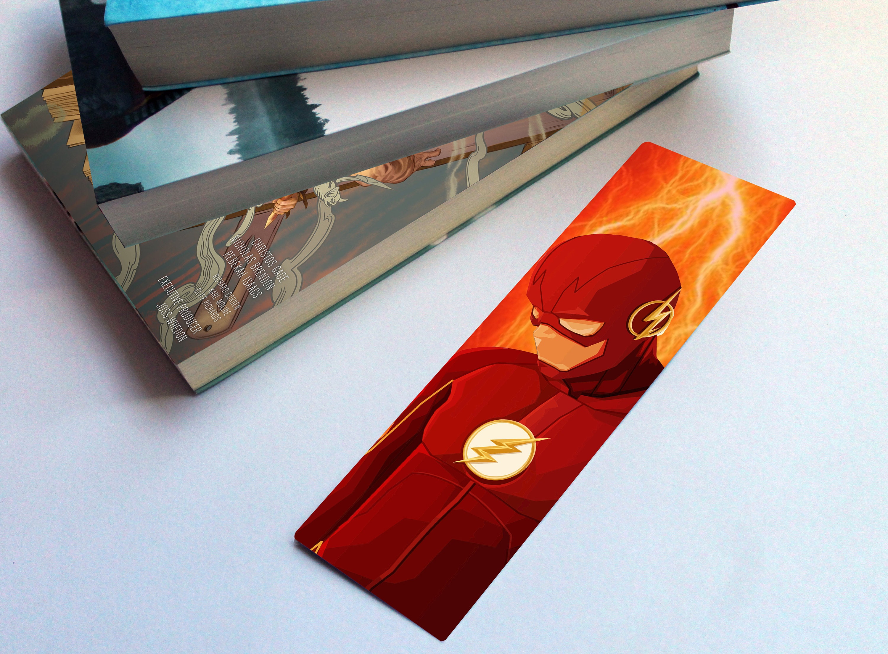 Custom DC Comics The Flash Justice League Bookmark Minimalist | Etsy
