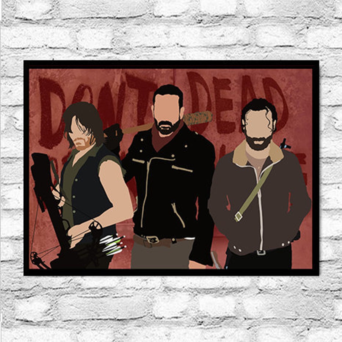 Daryl Dixon Negan Rick Grimes the Walking Dead Custom | Etsy