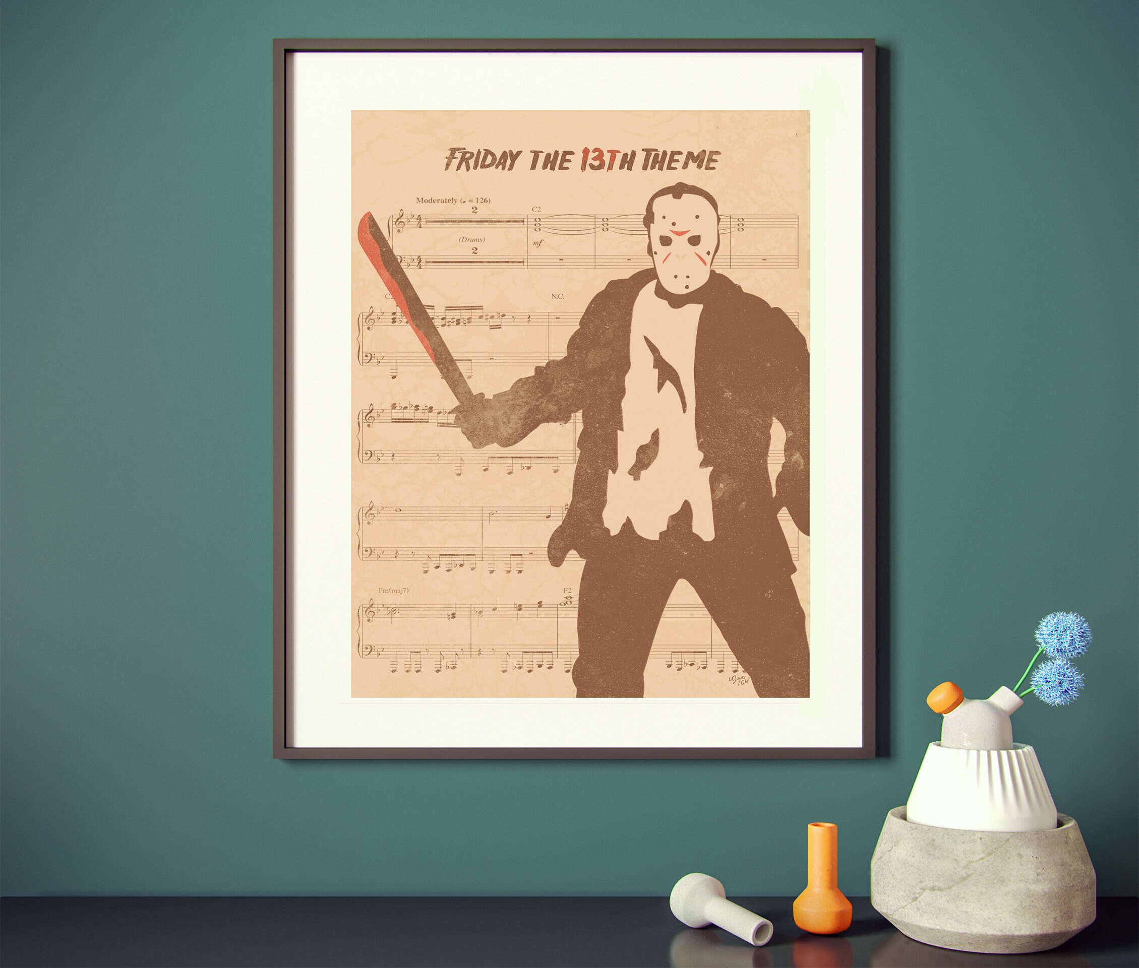 Jason Voorhees From Friday the 13th Custom Theme Tune Sheet | Etsy