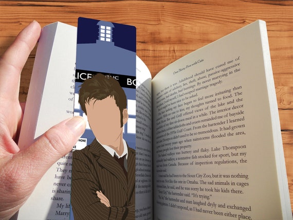 Custom 10th Doctor Bookmark Minimalist Style Who Art Geeky - Etsy