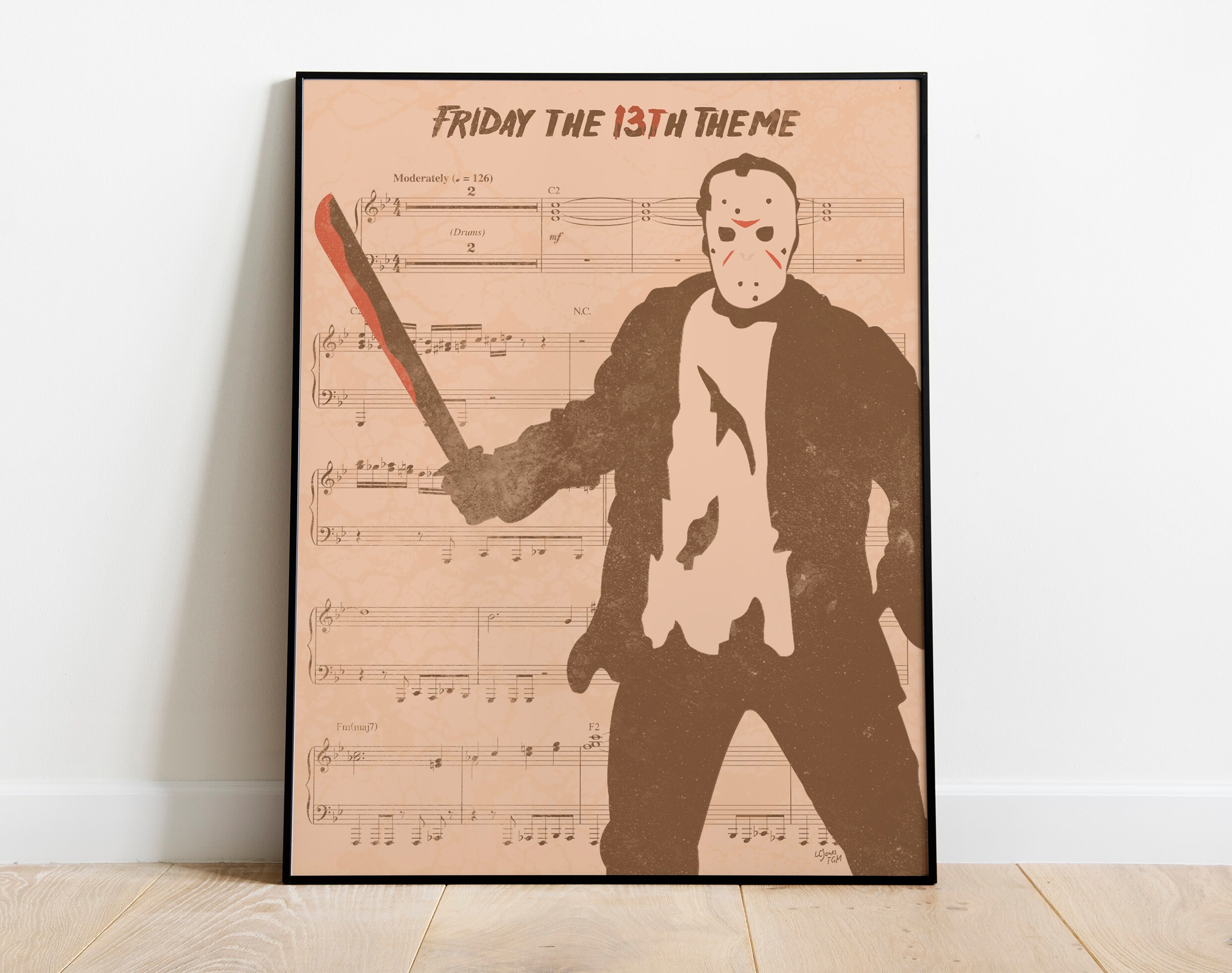 Jason Voorhees From Friday the 13th Custom Theme Tune Sheet | Etsy