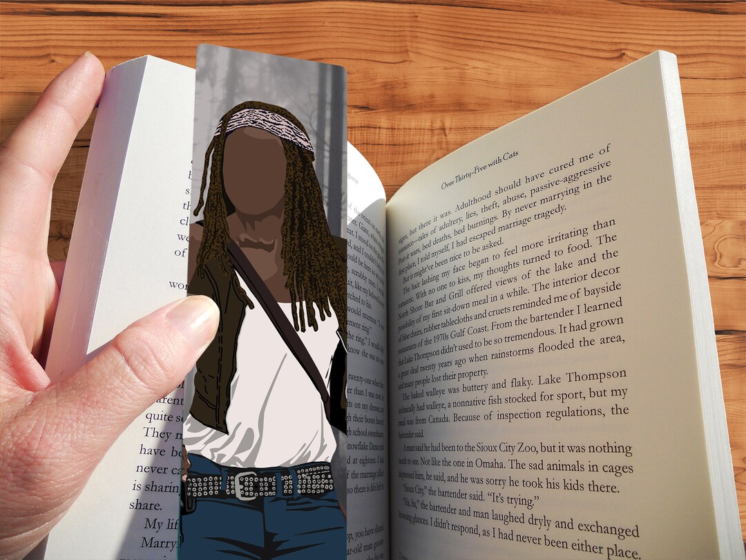 Michonne Grimes the Walking Dead Bookmark Minimalist Style Cult TV Art ...