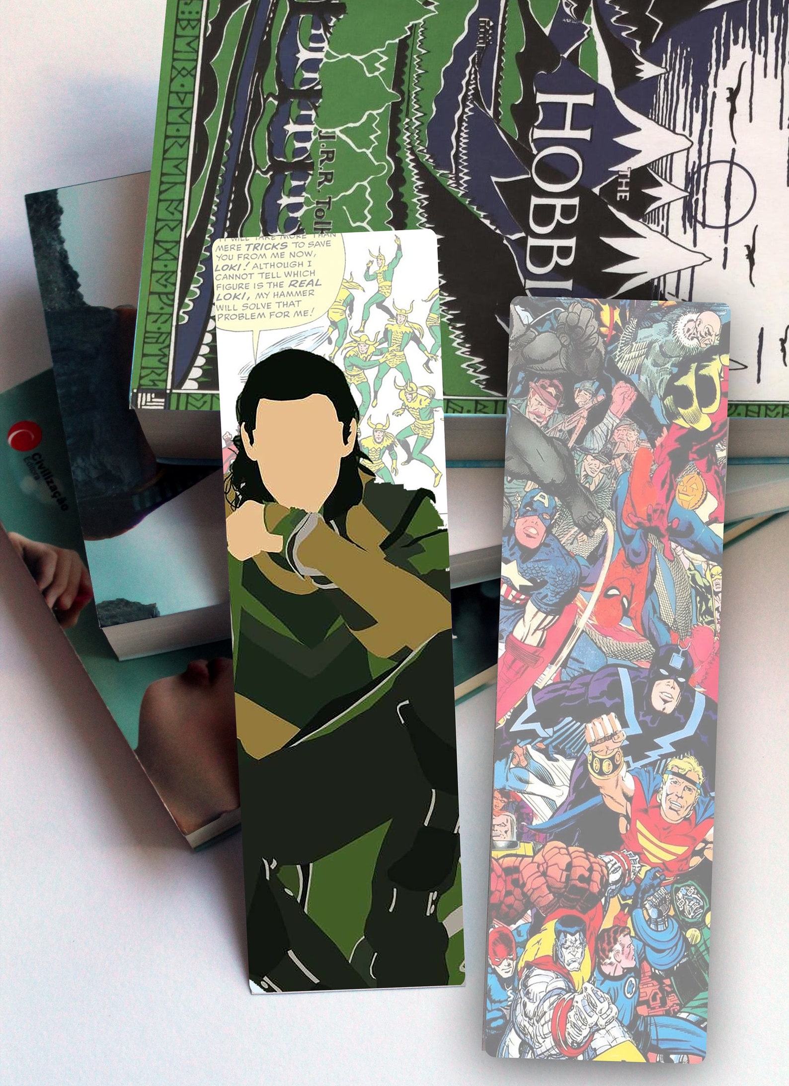 Custom Marvel Loki Bookmark Minimalist Style Superhero Art - Etsy