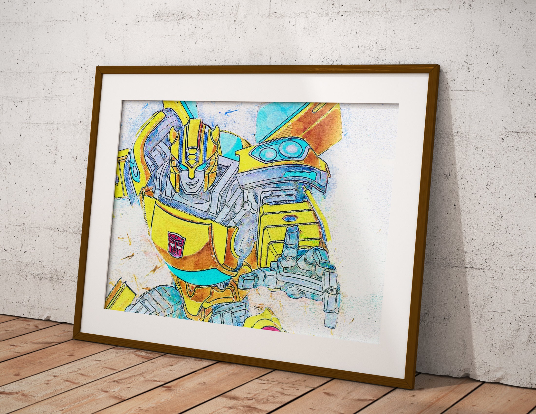 Custom Transformers Bumblebee Digital Line Drawing Sketch | Etsy
