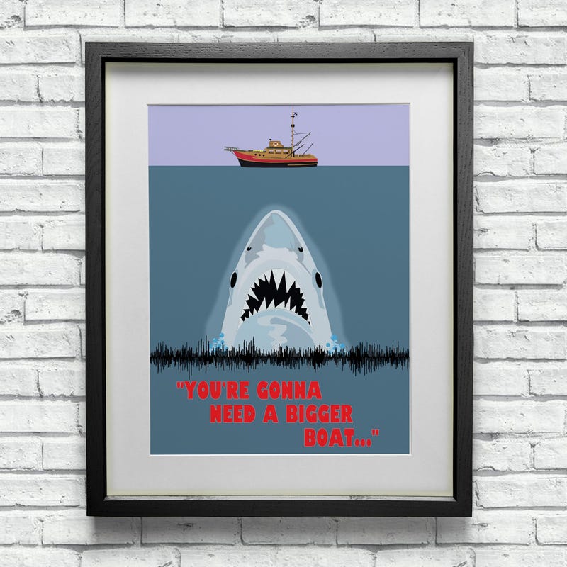 Jaws Poster - Etsy