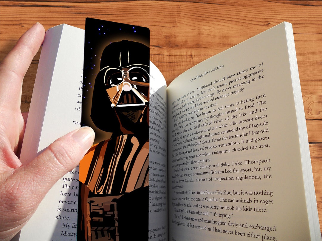Darth Vader Bookmark: Star Wars Minimalist Art Print - Etsy