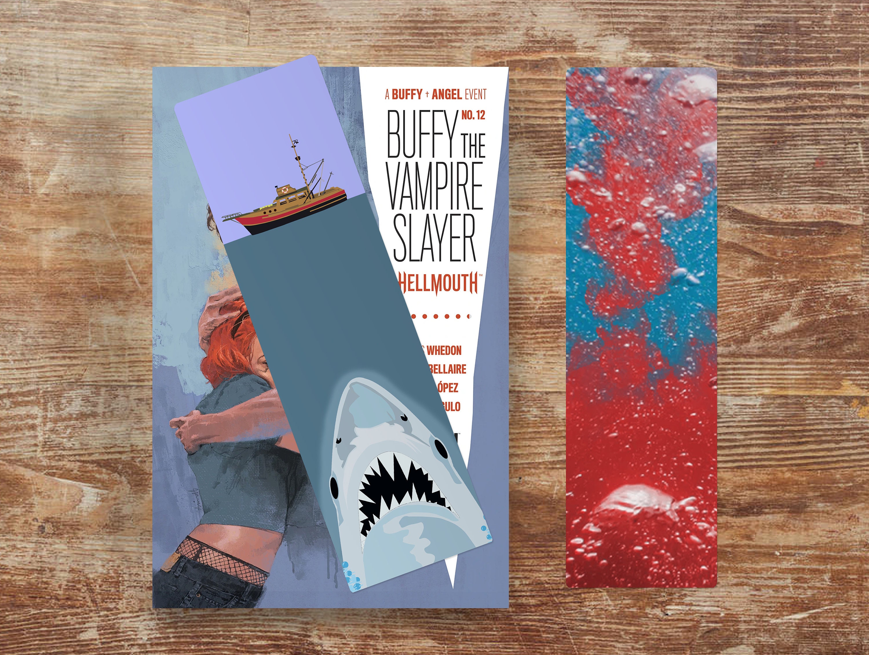 Custom Jaws Bookmark Minimalist Style Cult Movie Art Geeky | Etsy