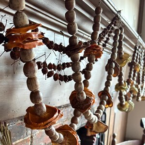 Primitive Persimmon & Acorn Garland - Etsy
