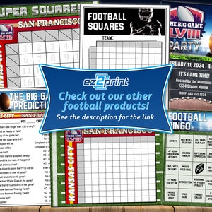 Printable Big Game Party Invitation, Super 59 LIX 2025 Super Football ...