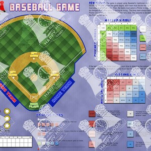 Drinking Game - Baseball Board Game - Party Game - Oversized Board ...