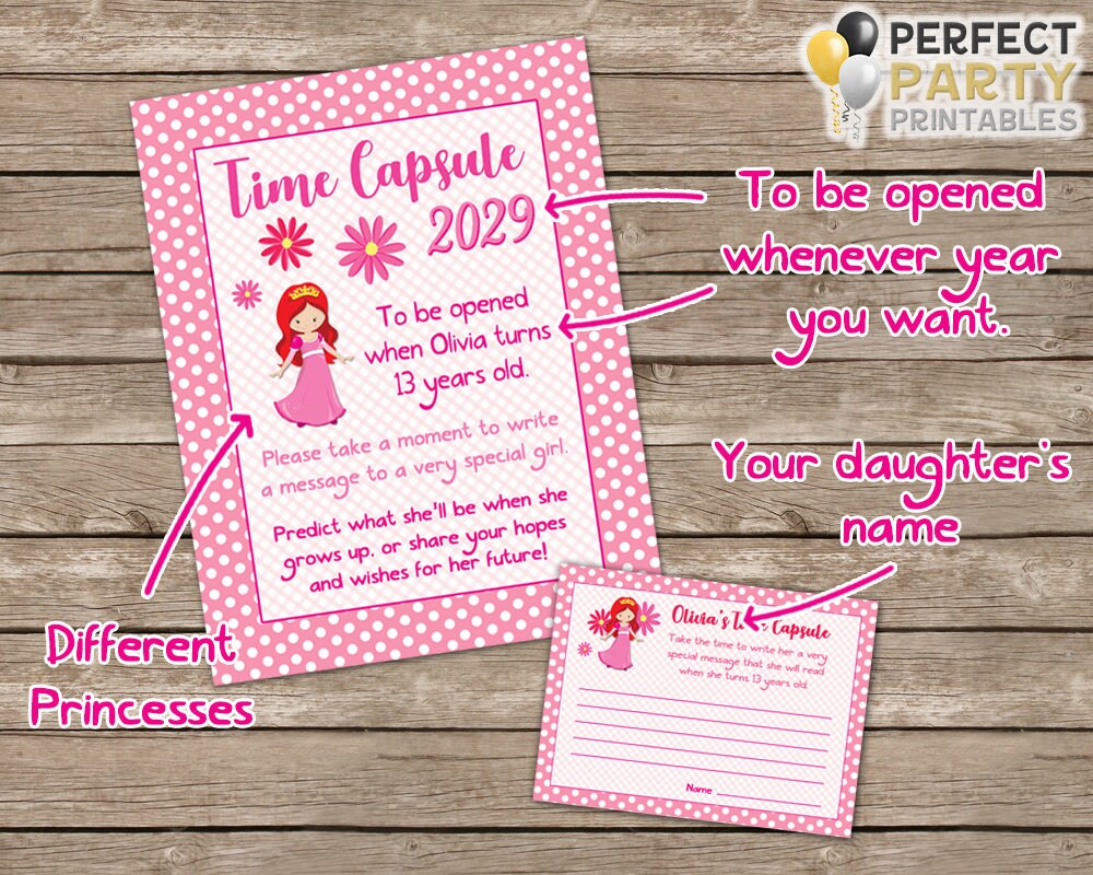 Custom Time Capsule Bundle Children's Birthday Party | Etsy