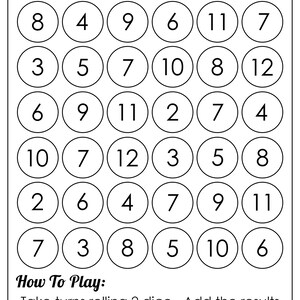 Four-in-a-row Educational Game Pack - Practice Addition and ...