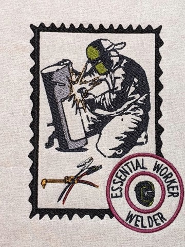 Welding Stamp Machine Embroidery Design and Other Occupations - Etsy