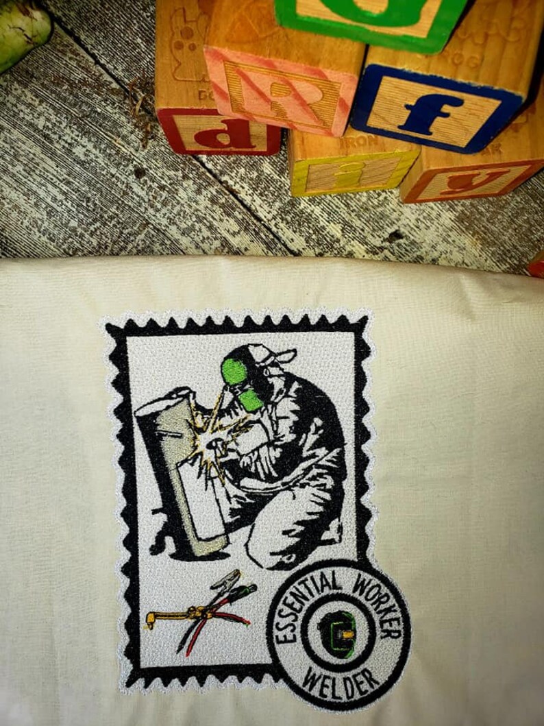 Welding Stamp Machine Embroidery Design and Other Occupations - Etsy
