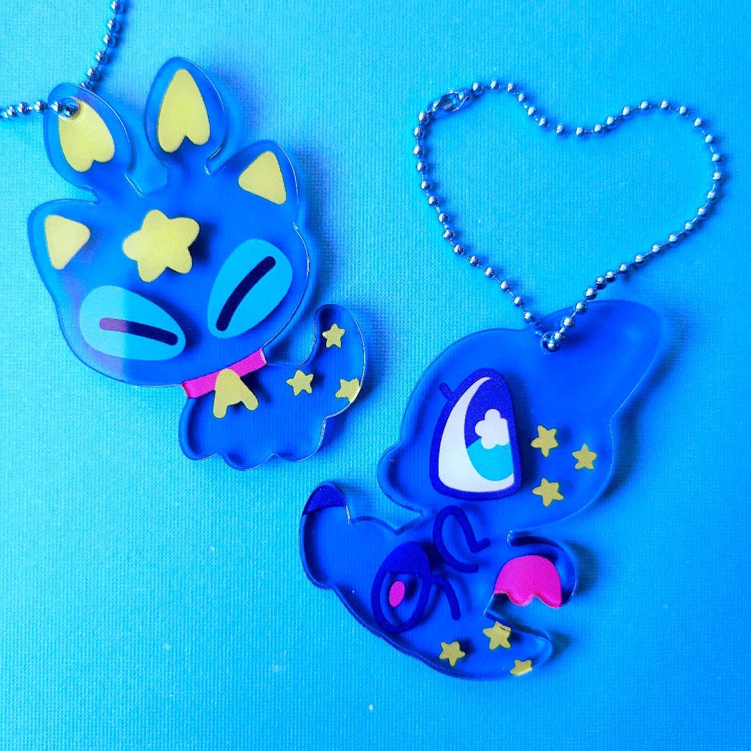 Starry Neopet Semi-transparent Keychains - Etsy