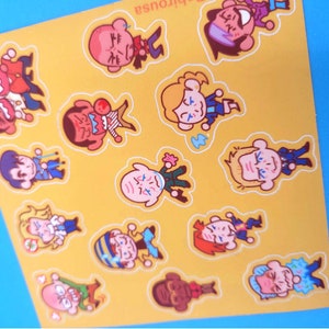 Brba / BCS Character Sticker Sheet - Etsy