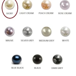 Ivory White Loose Freshwater Pearls SIZE CHOICE Button Shaped Half ...