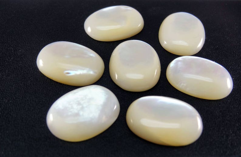 Shell Natural Mother of Pearl Oval Cabochon Shape SIZE CHOICE | Etsy