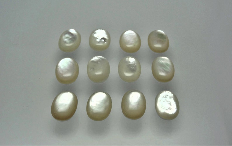 Shell Natural Mother of Pearl Oval Cabochon Shape SIZE CHOICE | Etsy