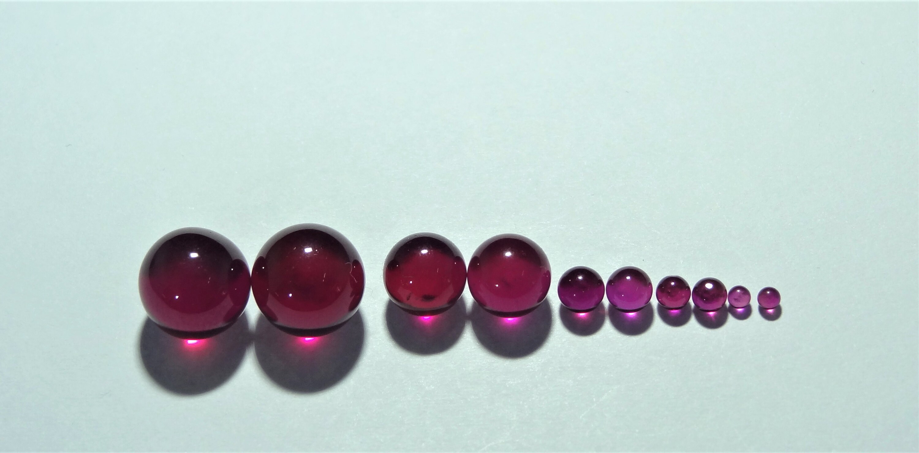 Ruby Ball Size Choice Sphere Shape Lab Created Corundum Gems / Bearing ...