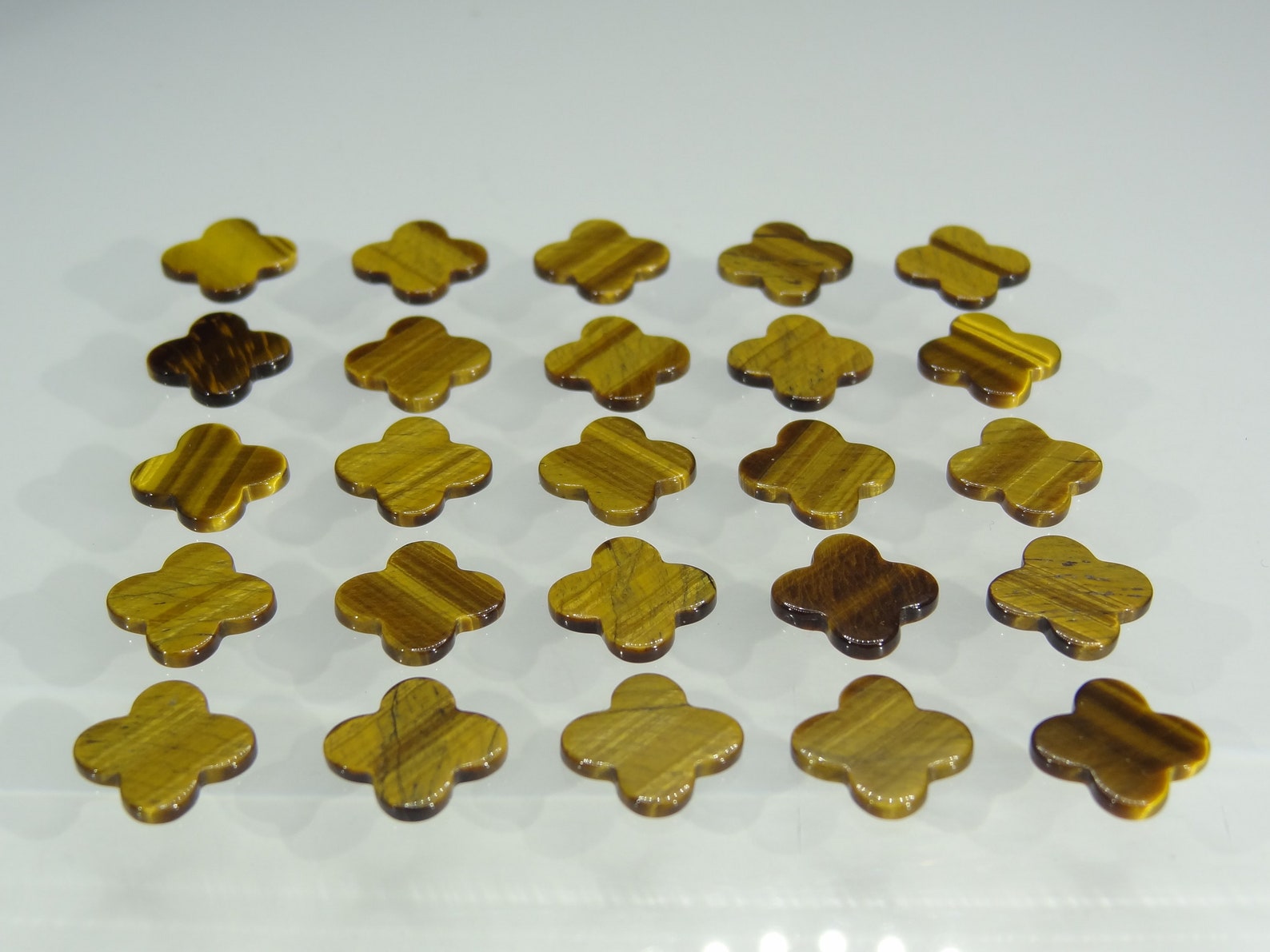 Tiger Eye Four Leaf Clover Cross Shape Size Choice Loose | Etsy