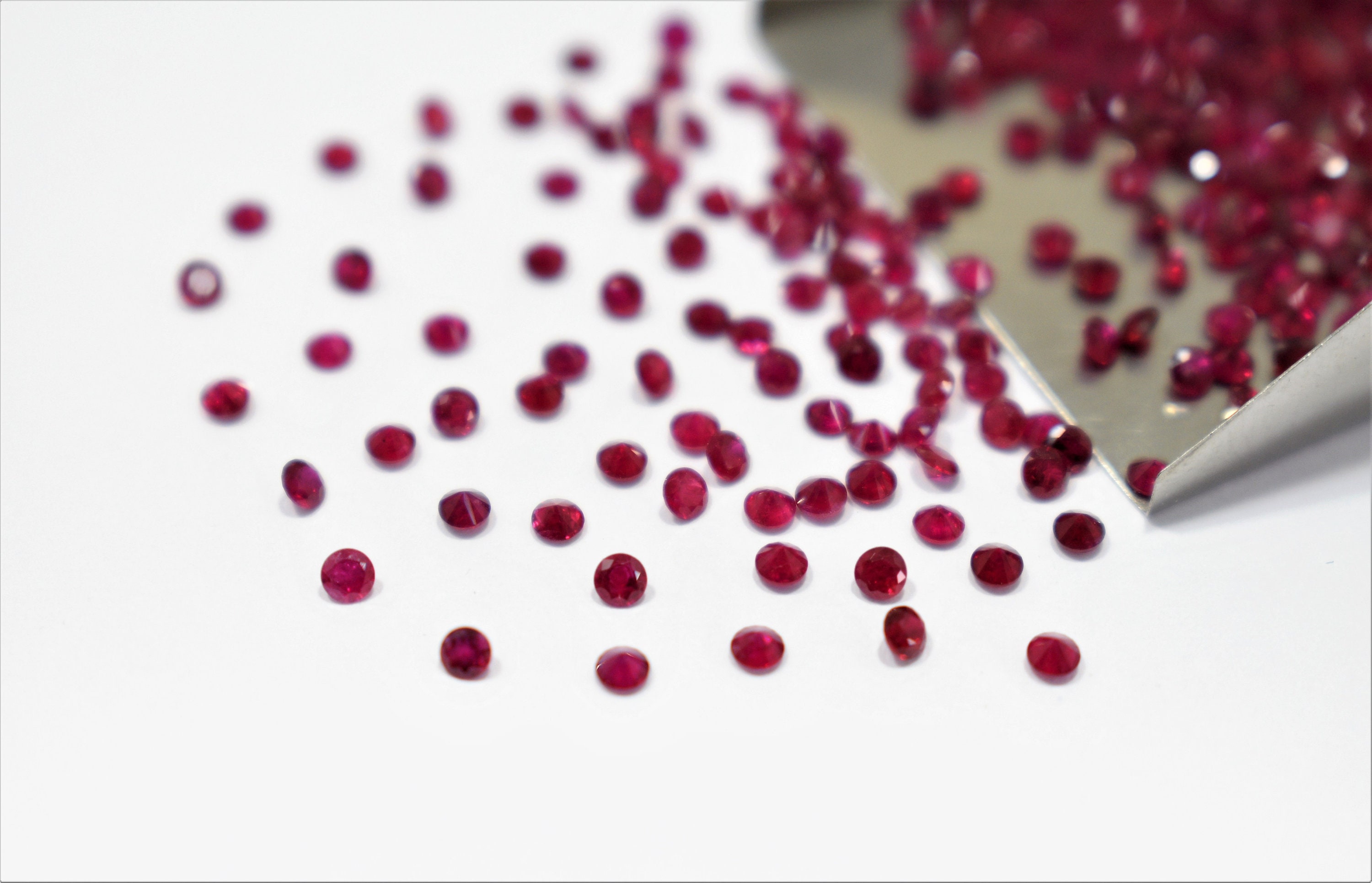 Natural Red Ruby Round Cut SIZE CHOICE Loose Gemstones | Etsy