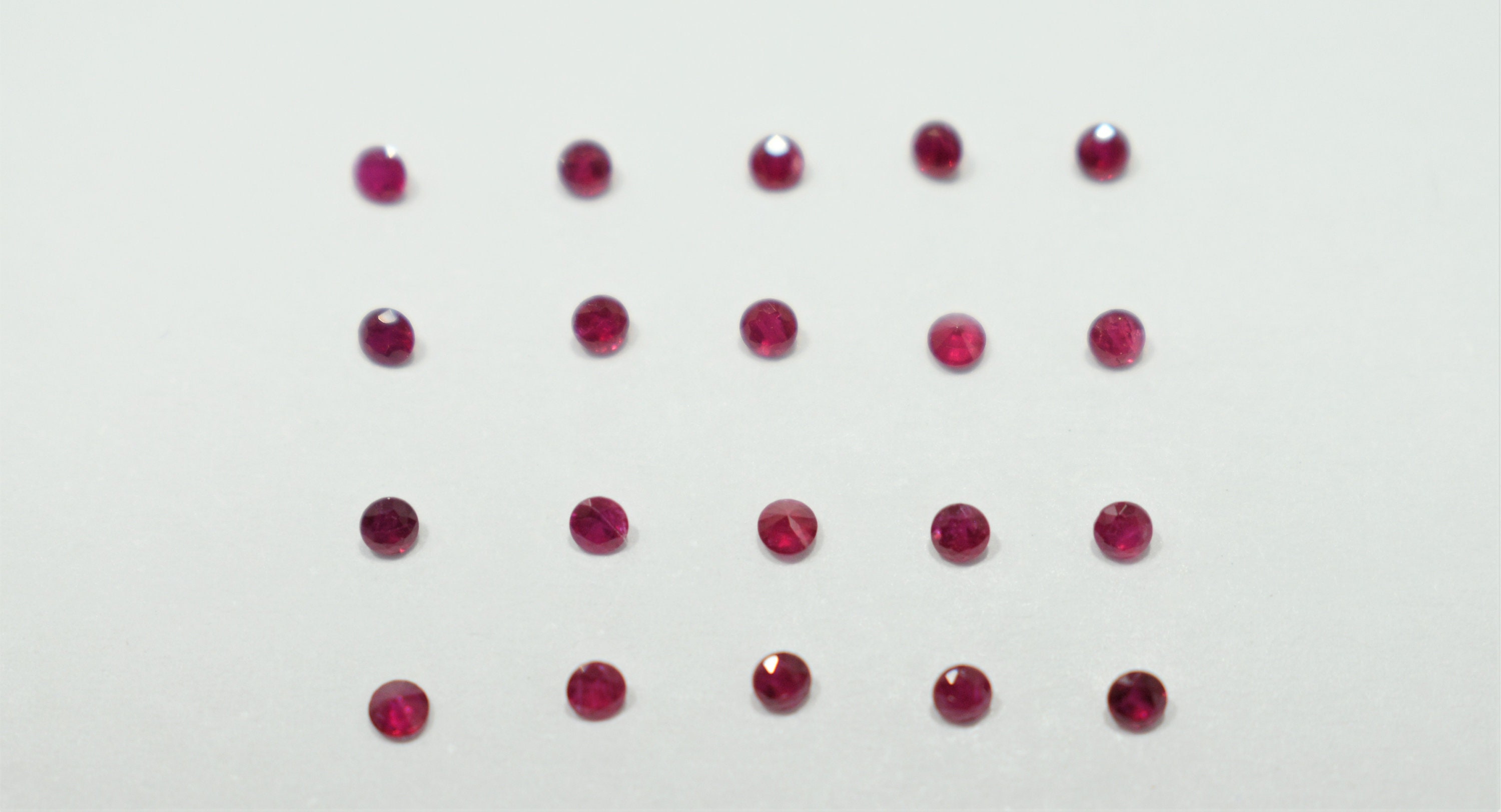 Natural Red Ruby Round Cut SIZE CHOICE Loose Gemstones | Etsy