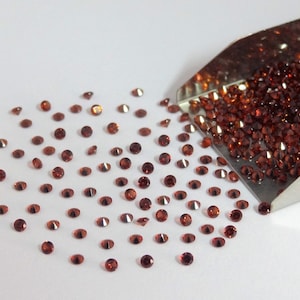 Garnet Round Brilliant Cut SIZE CHOICE Loose Stones High Quality ...