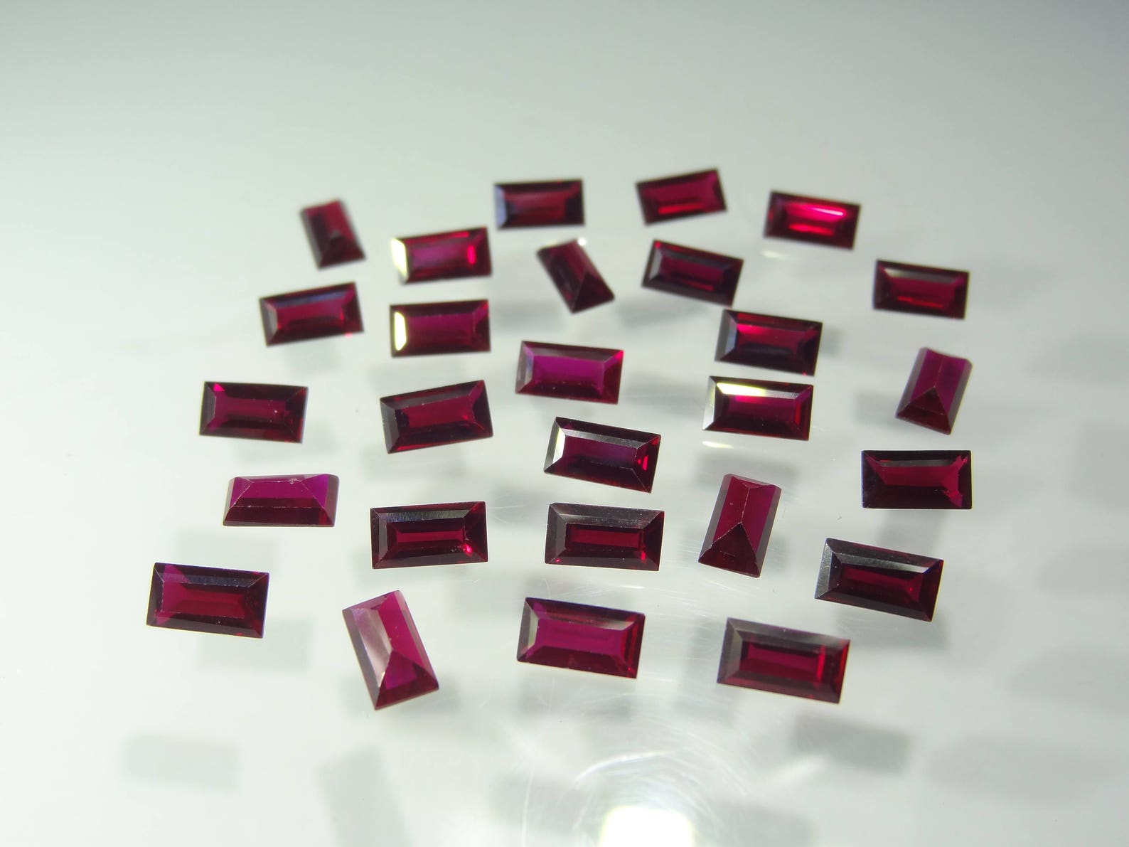 Red Ruby Baguette Step Cut Shape SIZE CHOICE Loose Stones - Etsy