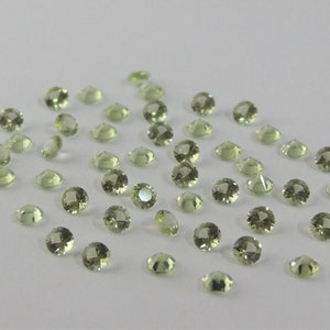 Peridot Round Brilliant Cut SIZE CHOICE Loose Stones High Quality ...
