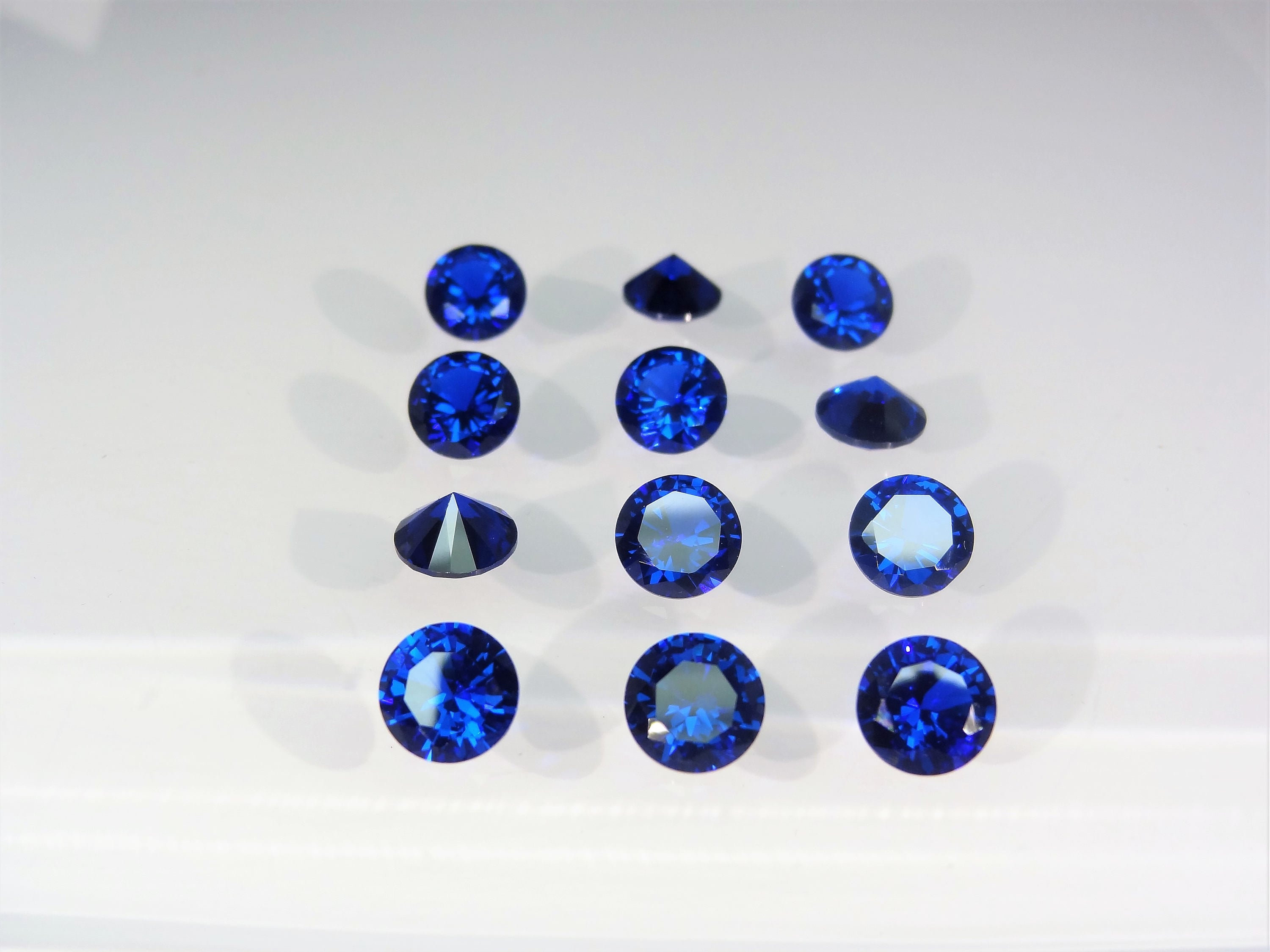 Blue Spinel Round Brilliant Cut SIZE CHOICE Loose Spinel | Etsy