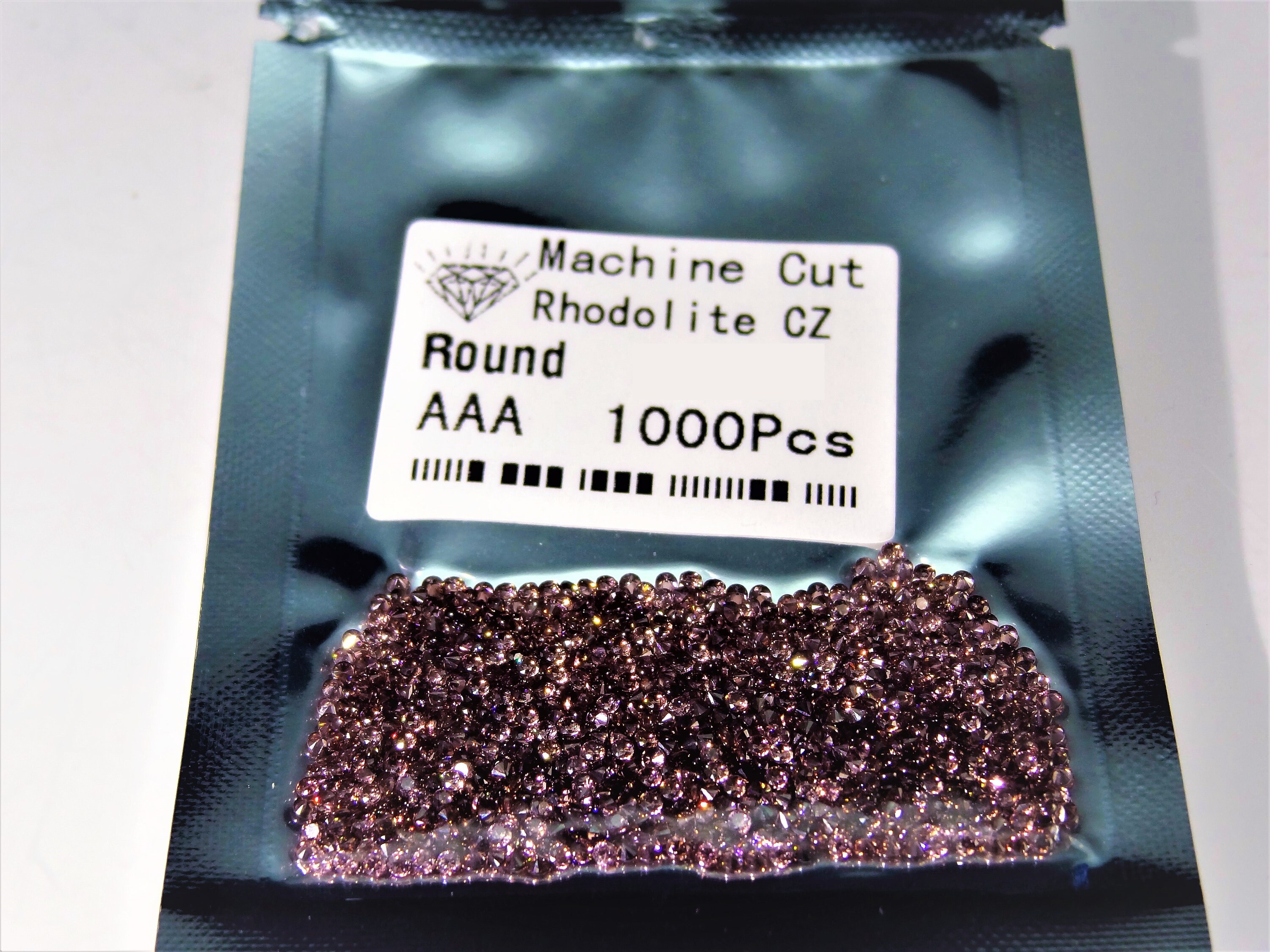 Rhodolite Round Brilliant Cut SIZE CHOICE Loose Cubic Zirconia | Etsy