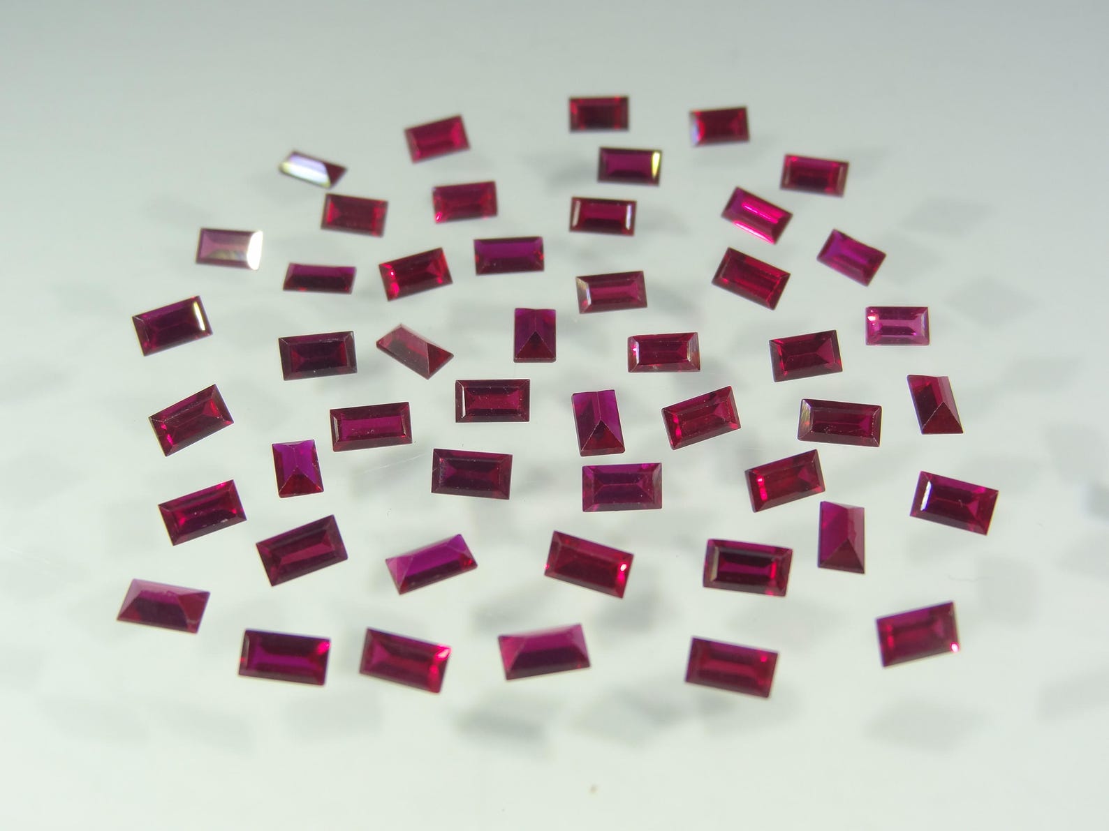 Red Ruby Baguette Step Cut Shape SIZE CHOICE Loose Stones - Etsy