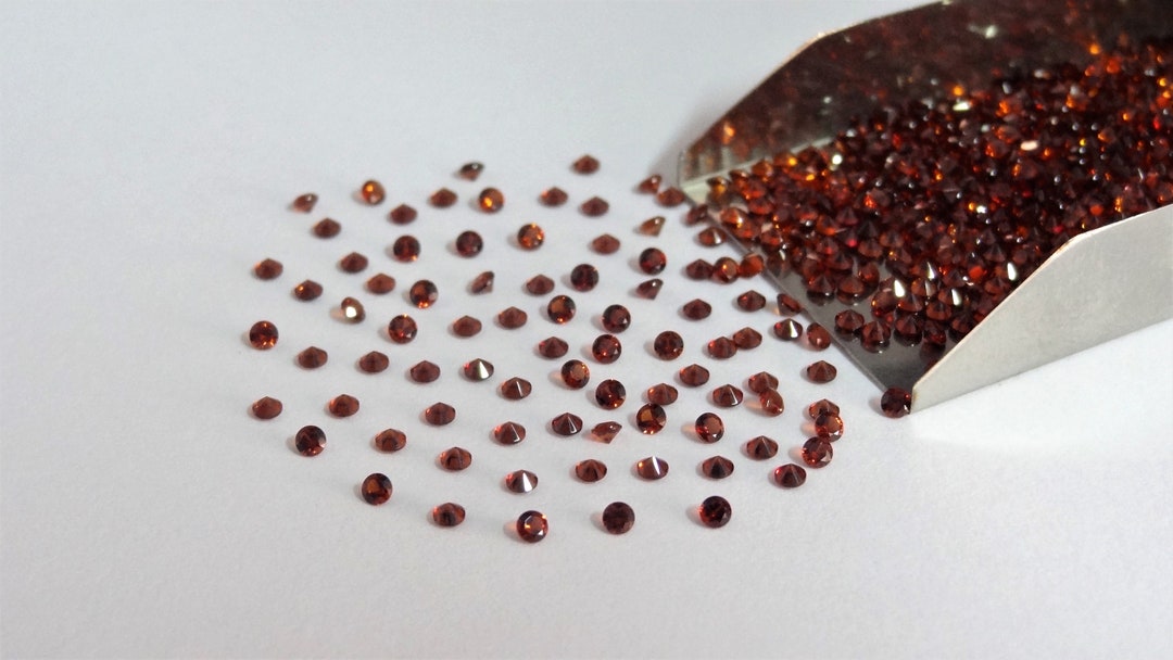 Garnet Round Brilliant Cut SIZE CHOICE Loose Stones High Quality ...