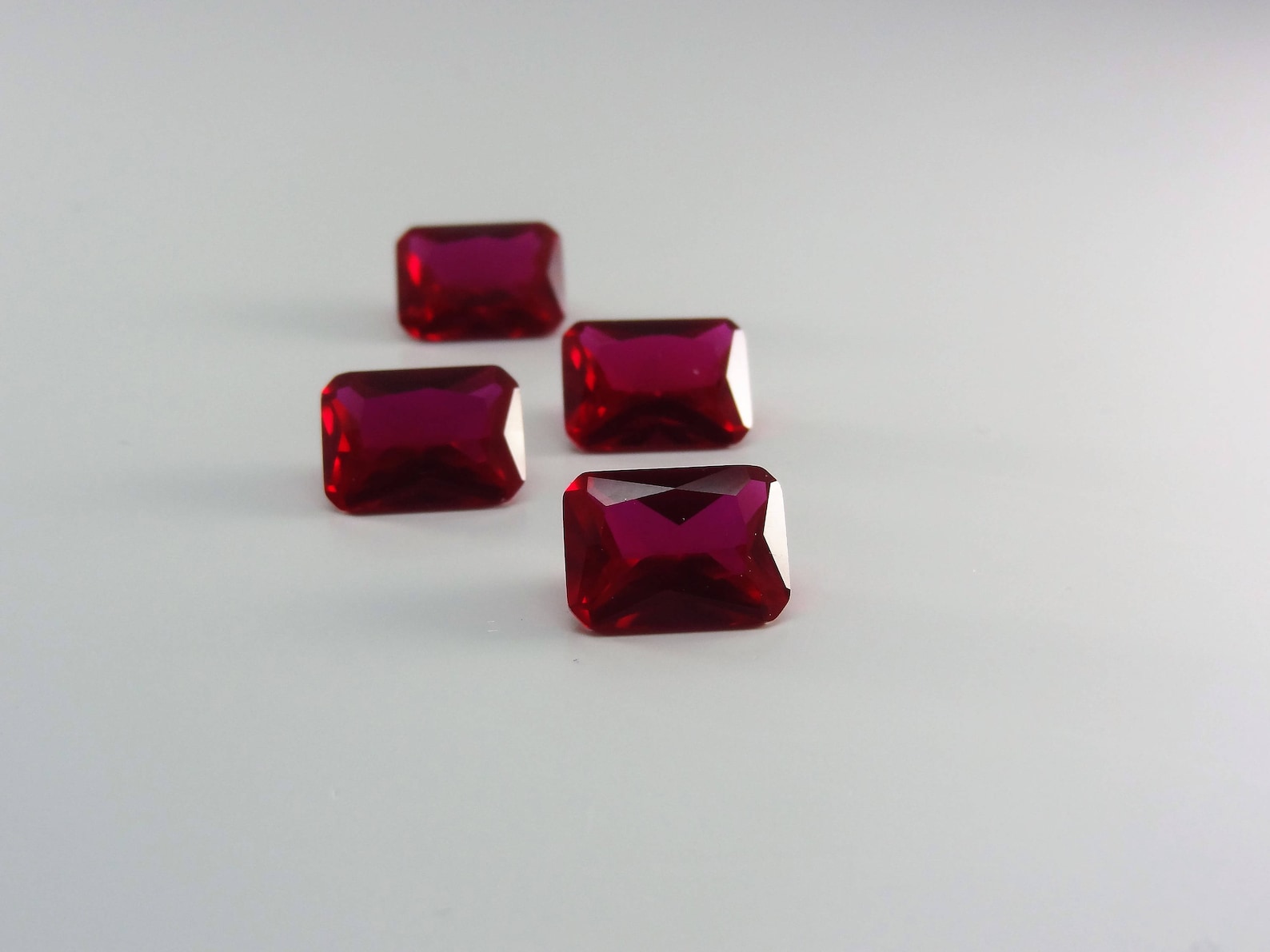 Red Ruby Octagon Princess Cut Shape SIZE CHOICE Loose Stones | Etsy