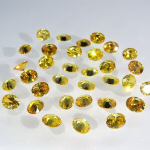 Yellow Gold Oval Cut Shape SIZE CHOICE Loose Stones Cubic Zirconia ...