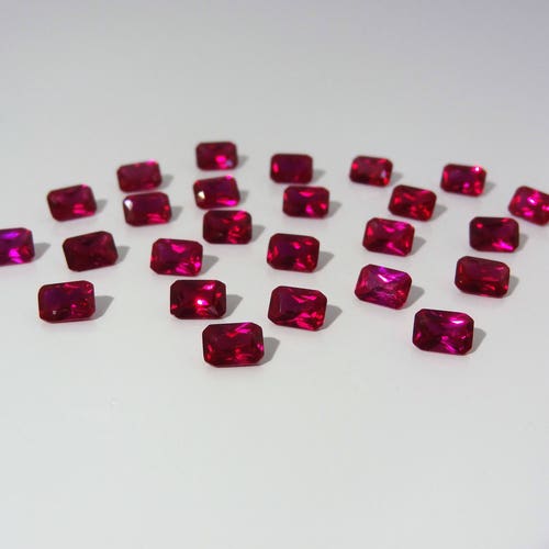 Red Ruby Hexagon Cut Shape SIZE CHOICE Loose Stones Corundum - Etsy