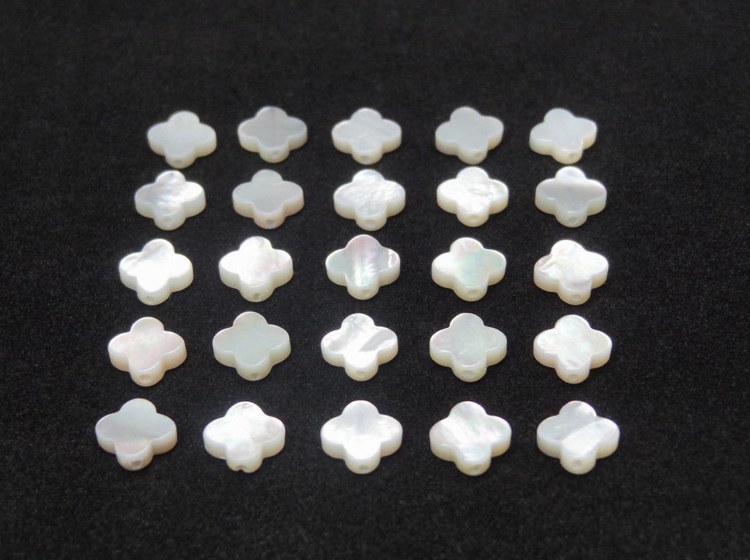Mother of Pearl Clover Four Leaf Cross Shape Size Choice Loose Stones ...