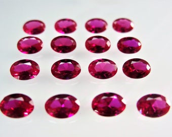 Red Ruby Octagon Princess Cut Shape SIZE CHOICE Loose Stones | Etsy