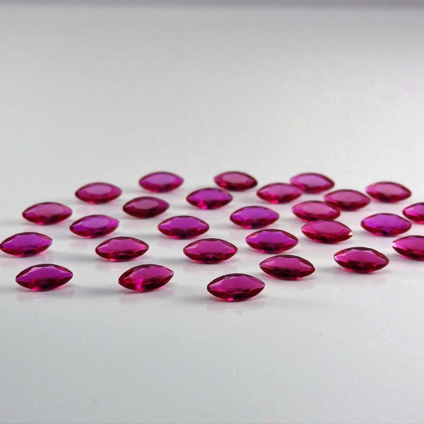 Marquise Ruby Ring - Etsy