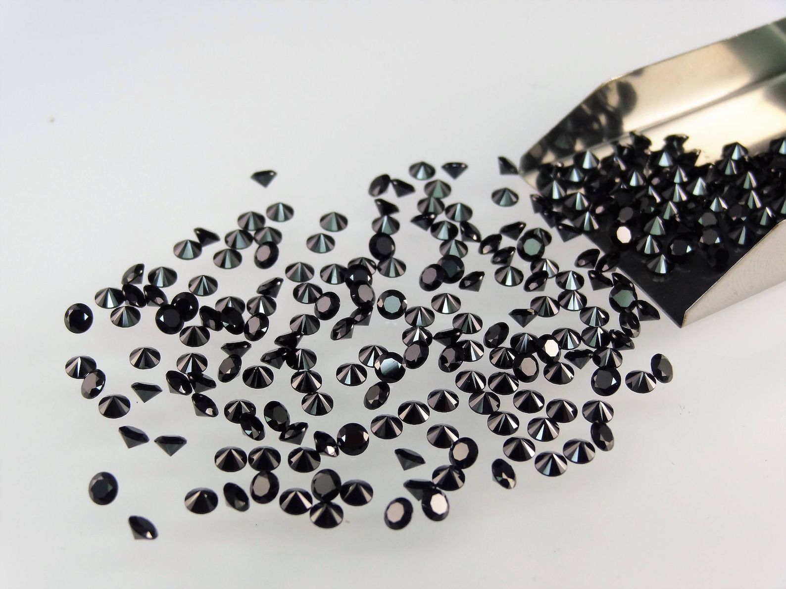 Black Spinel Round Brilliant Cut SIZE CHOICE Loose Stones High Quality ...