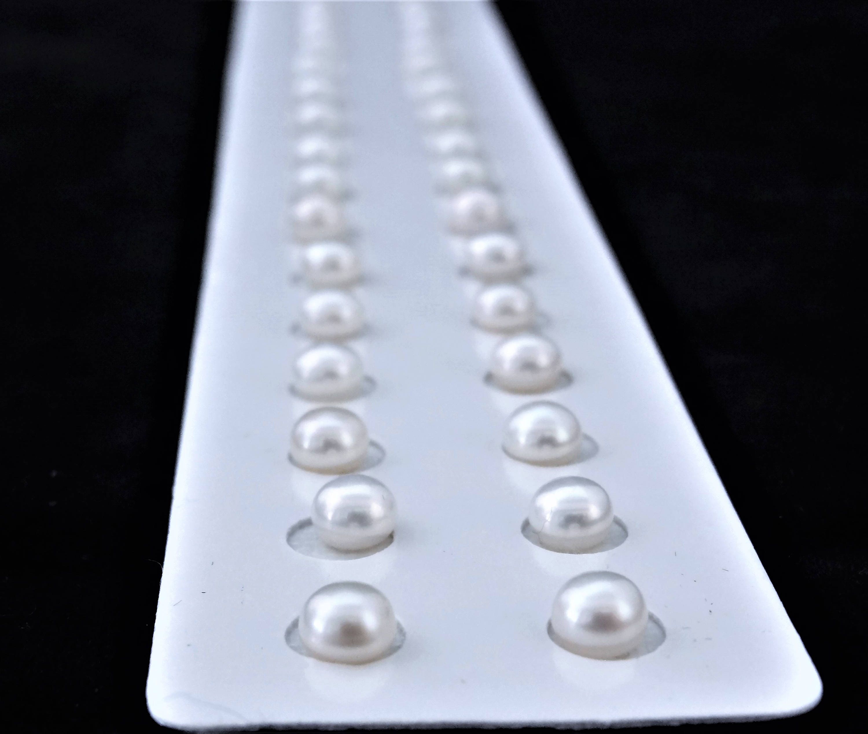 Ivory White Loose Freshwater Pearls SIZE CHOICE Button Shaped - Etsy