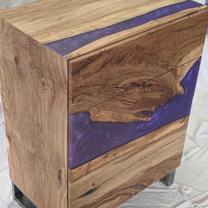 Purple Chest of Drawers - Etsy