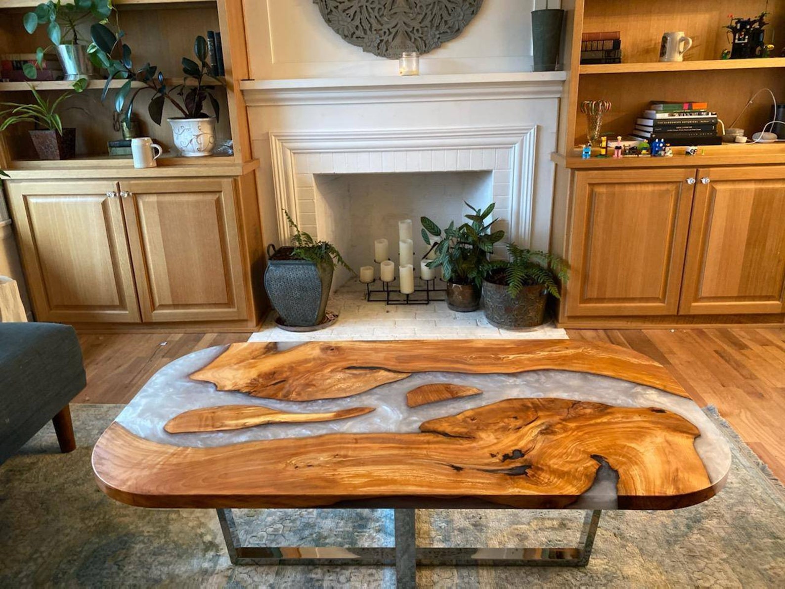 Custom Made River Table Made in the USA With Reclaimed Wood - Etsy